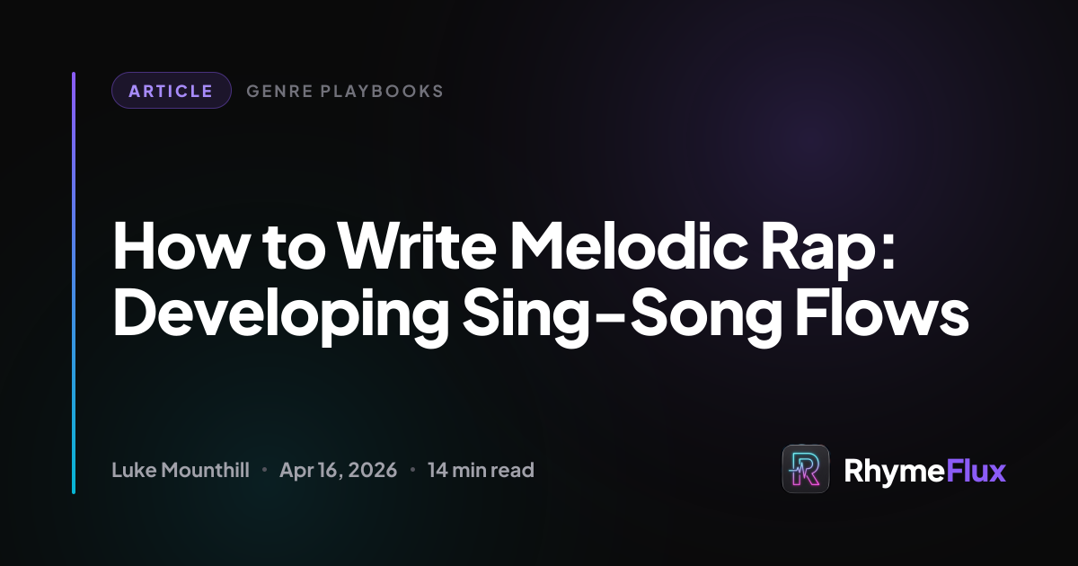 How to Write Melodic Rap: Developing Sing-Song Flows